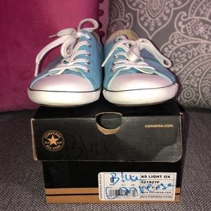 Converse | Shoes | Baby Blue Converse Sneakers | Poshmark